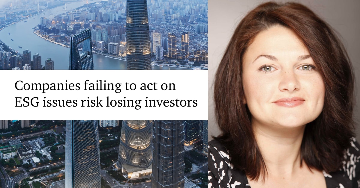 PwC survey: Companies failing to act on ESG issues risk losing investors