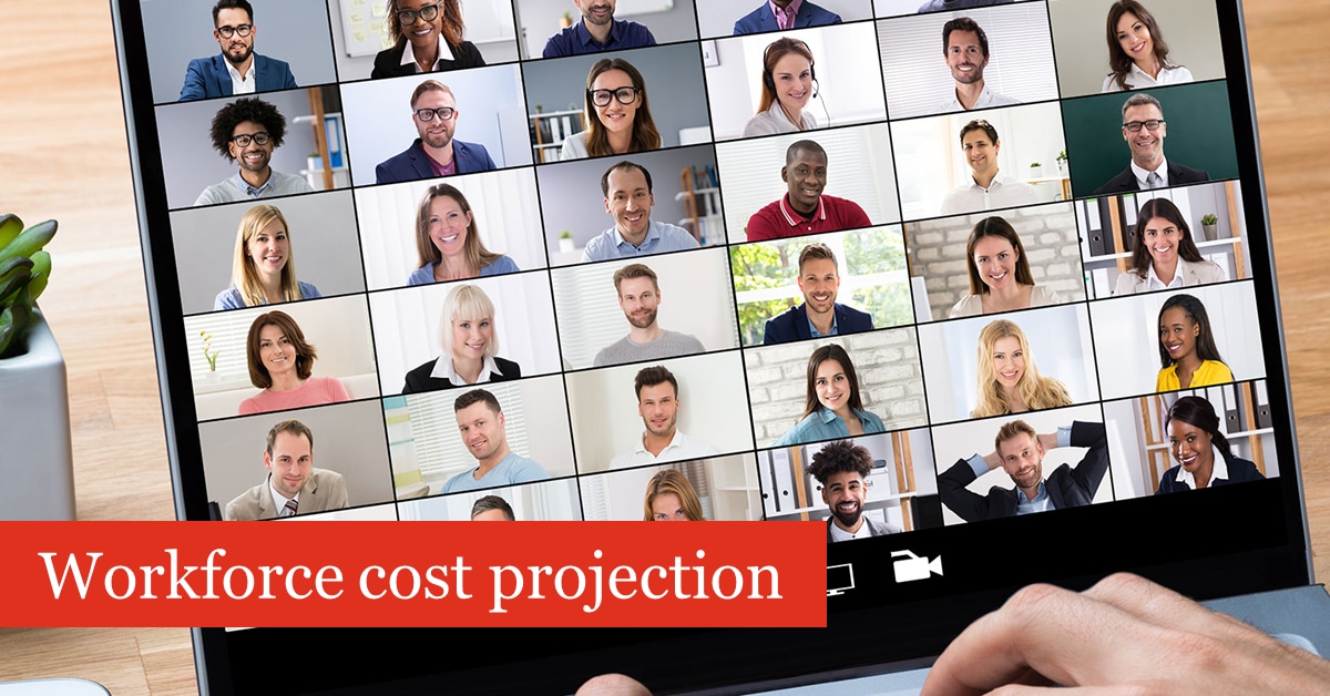 Workforce cost projection tool